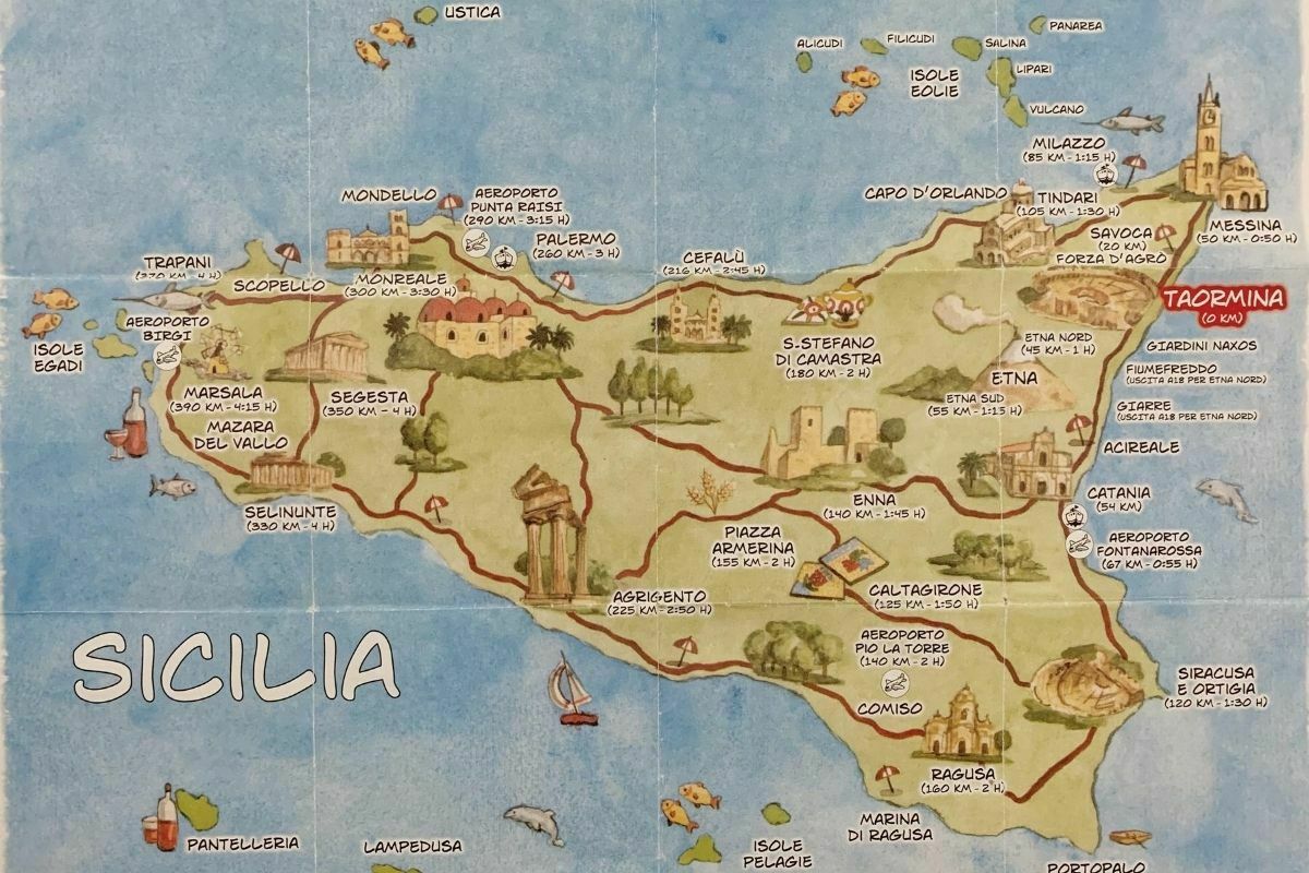 El Mejor Mapa De Sicilia